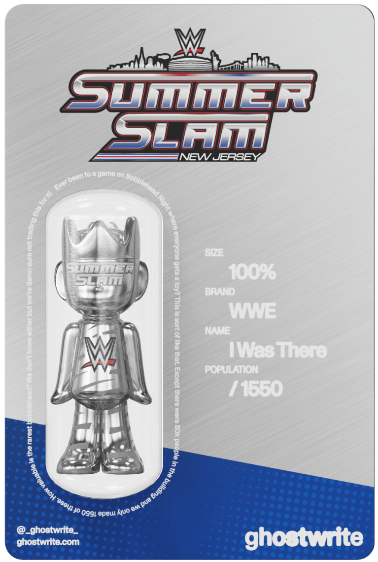 Introducing: ghostwrite x WWE “I Was There” 100% ghost – ghostwrite